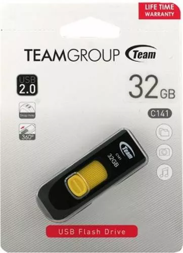 USB Falsh Drive Team C141 32GB USB2 Black ms141c32 - cel.ro