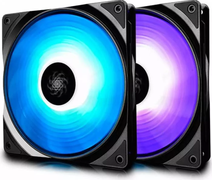 Ventilator Deepcool RF140 RGB LED 2in1 Fan Pack dp-frgb-rf140-2c - cel.ro
