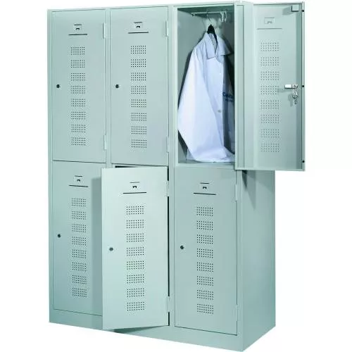 Vestiar metalic cu 6 usi 118.5x50x194.5 cm LxlxH CEHA 9900120 - cel.ro